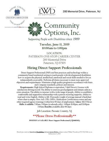 Community Options Seeking Workers to Help Disabled Become Independent ...