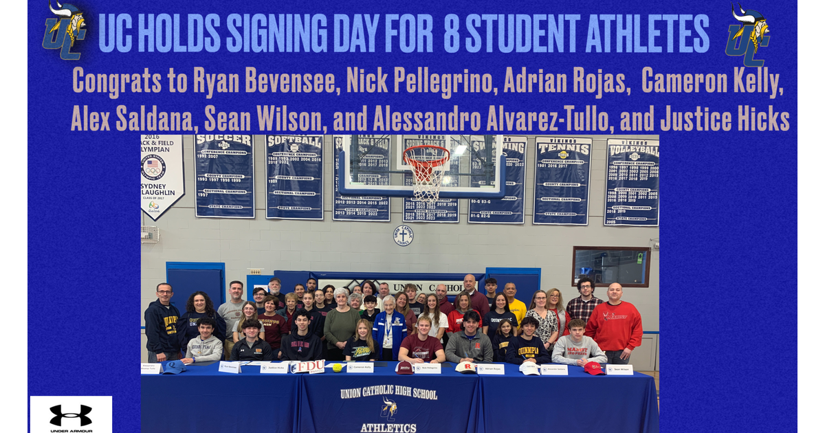 Union Catholic Holds Signing Day Ceremony For 8 Student Athletes ...