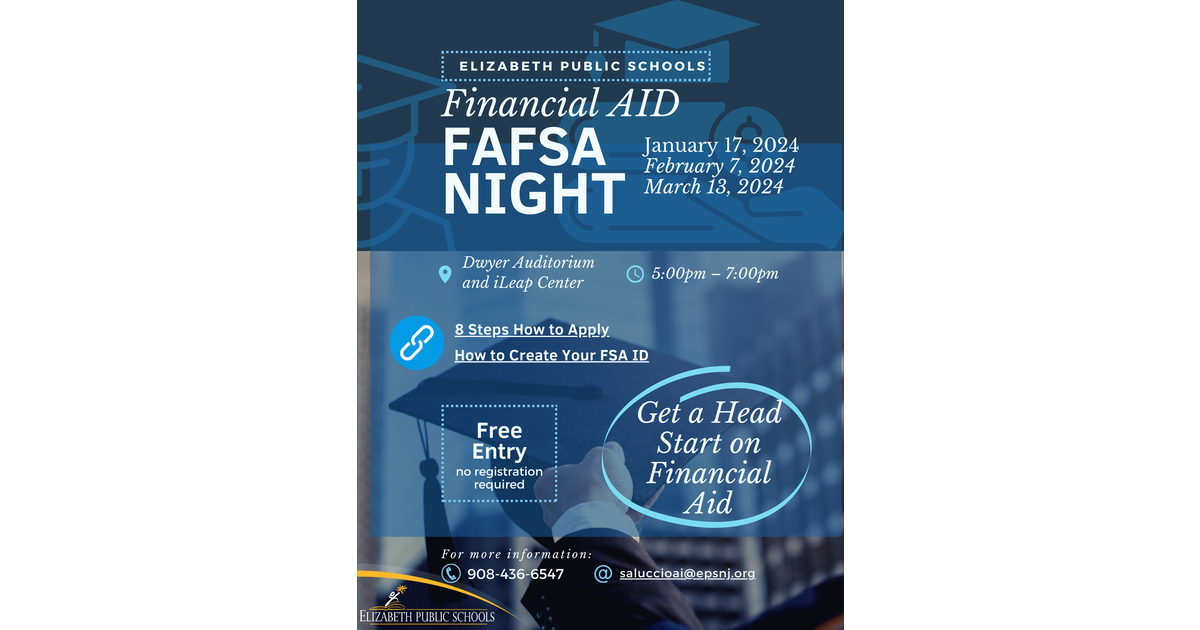 Elizabeth Public Schools Hosts FAFSA Information Session for Parents ...
