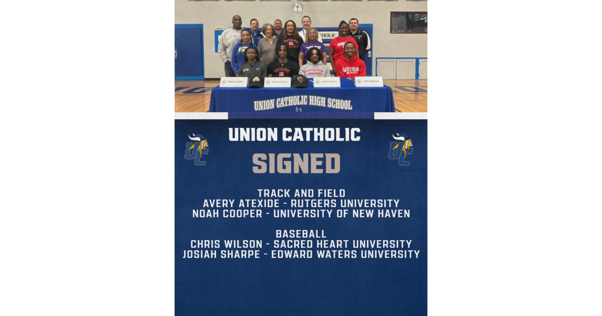 Union Catholic Holds Signing Ceremony For Wilson, Sharpe, Atexide ...