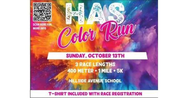 Hillside Avenue School’s First Color Run is This Sunday in Cranford ...