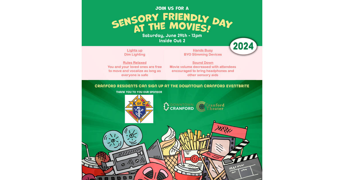 Free Sensory-Friendly Day at the Movies Sponsored by Cranford’s Knights ...