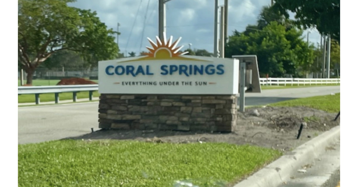 Coral Springs Plans Program to Standardize Signs Across the City ...
