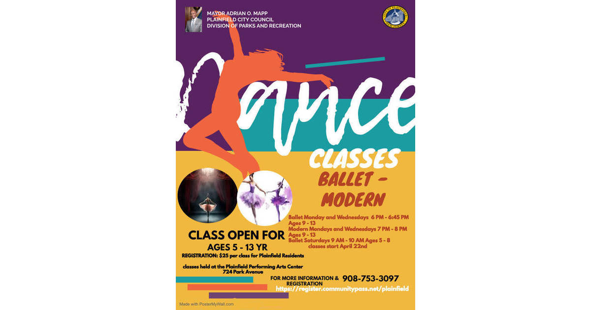 Ballet and Modern Dance classes for Youth Ages 5 thru 13 | Plainfield ...