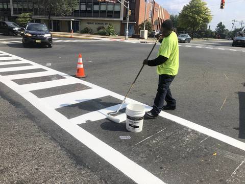 DPW Crews Repaint Crosswalks at Major Intersection | Paterson, NJ News ...