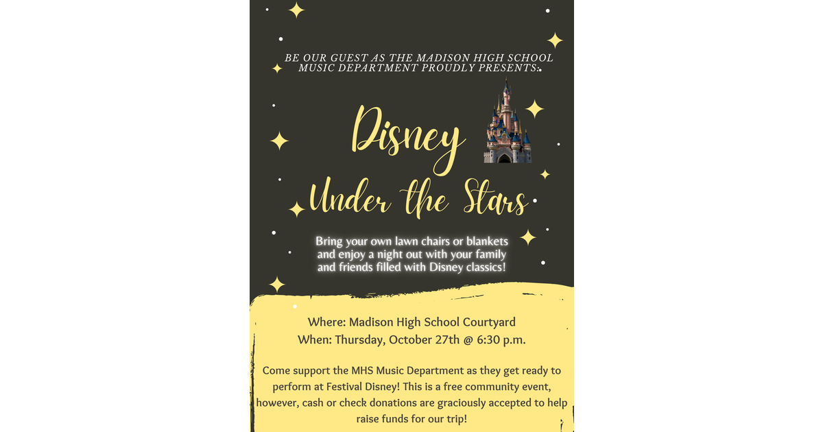 "Disney Under the Stars" Concert at Madison High School | Madison, NJ ...