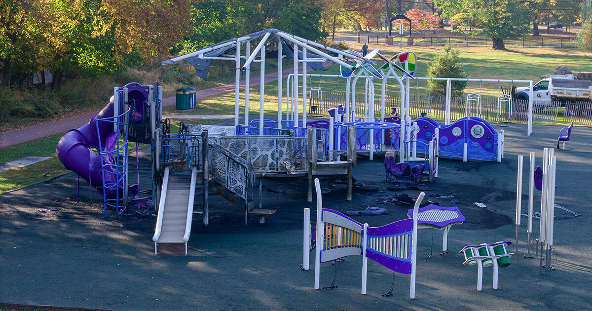 Two Juveniles Charged in Burning of Playground at Plainfield's Cedar ...
