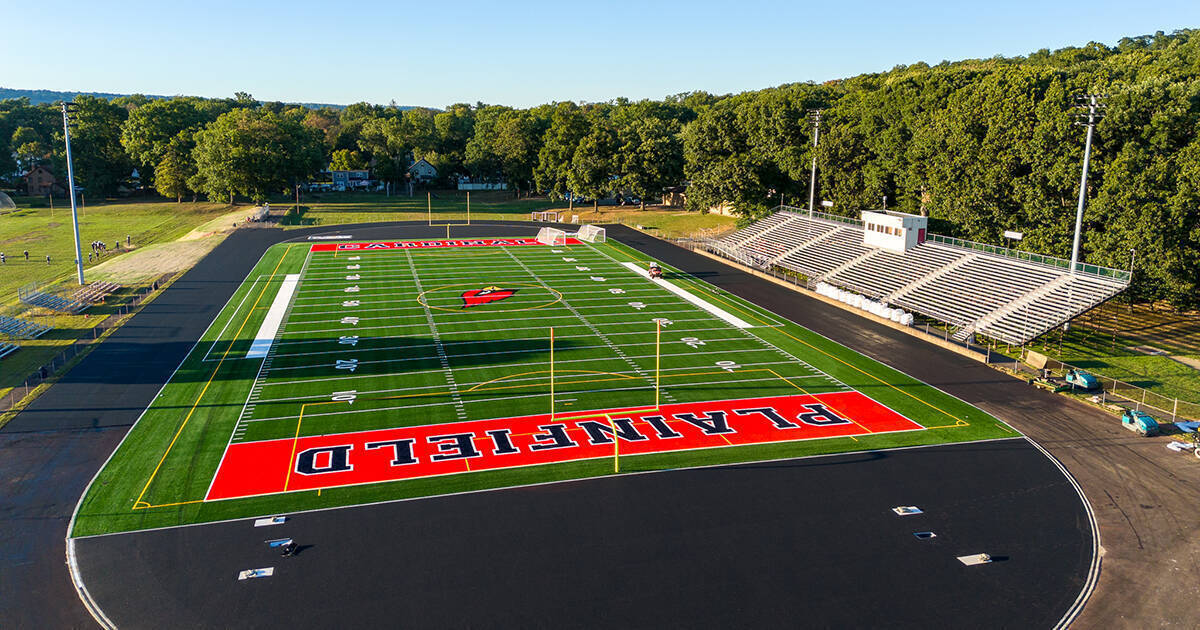 Sneak Peek: See the New Track and Turf Field at Hub Stine Before Monday ...