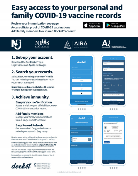 COVID-19 Vaccination Immunization Info Now Available on the Docket App ...