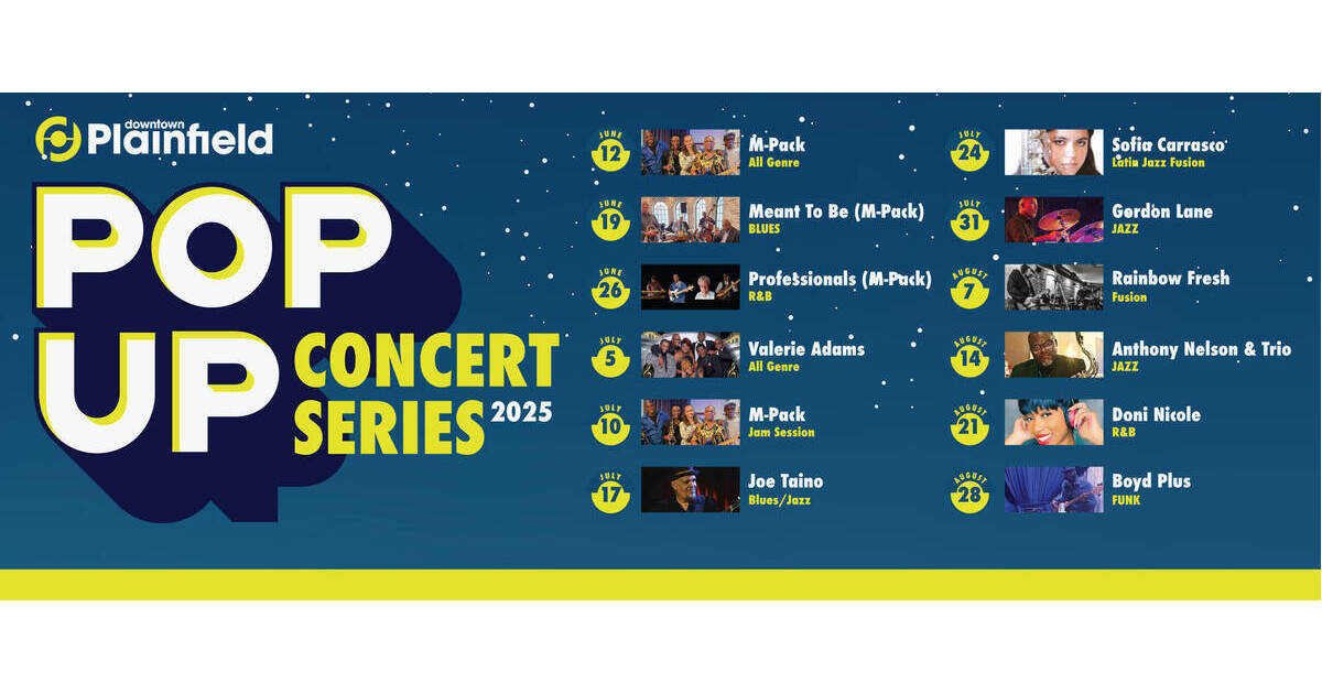 Downtown Plainfield’s Pop-Up Concert Series Returns for Summer 2025 ...