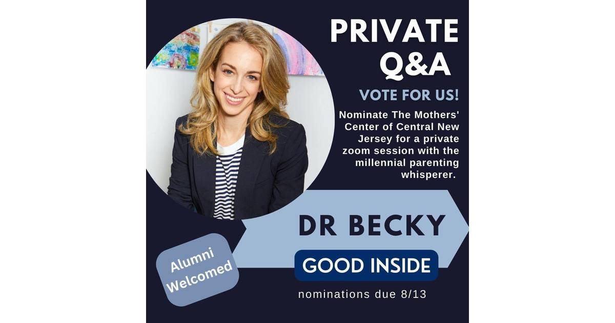 Help Bring Dr. Becky to The Mothers’ Center of Central NJ | Cranford ...