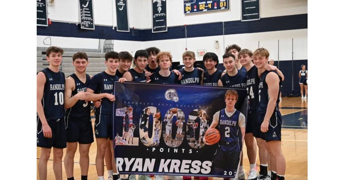 Ryan Kress Becomes Only Fourth Player in Randolph Boys Basketball ...