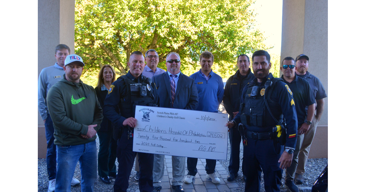 Scotch Plains Police Golf Outing Raises $24K+ for Children's Hospital ...