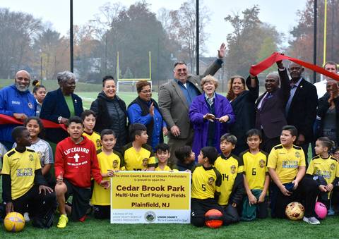 Union County Opens New Multi-Use Turf Fields in Plainfield's Cedar ...