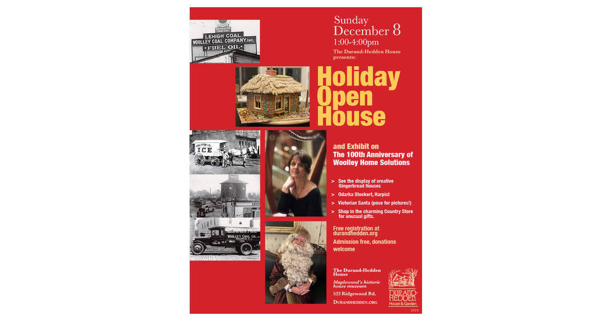 Durrand-Heddon House Invites all to an Open House Sunday, December 8 ...