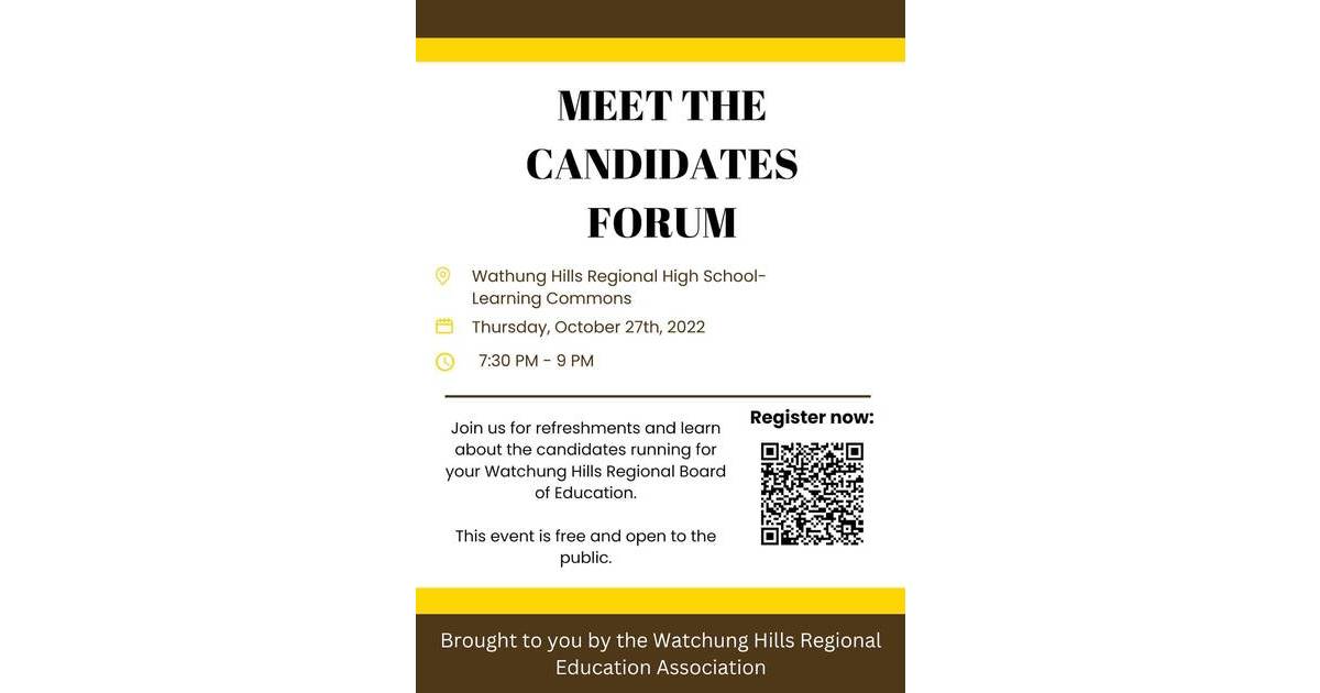 WHRHS Election: Watchung Hills Board of Education Candidate Forum ...