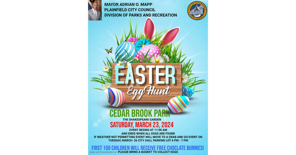 Plainfield Division of Parks and Recreations Annual Easter Egg Hunt ...