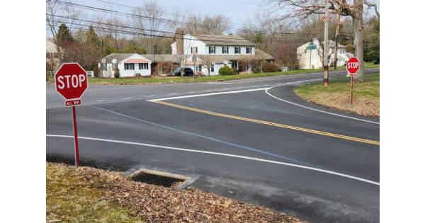 New Four-Way Stop Signs Up and Running at Busy Doylestown Intersection ...