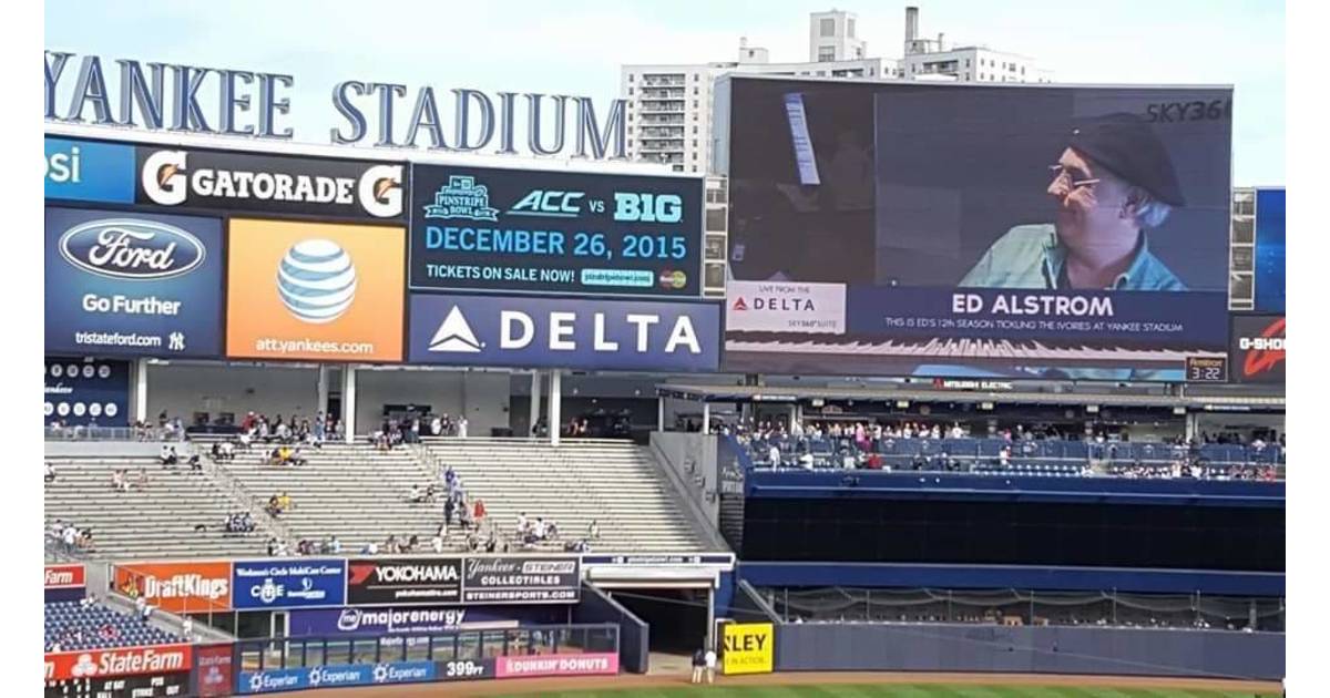 Pine Brook Resident Ed Alstrom Plays Organ for the Yankees | Montville ...