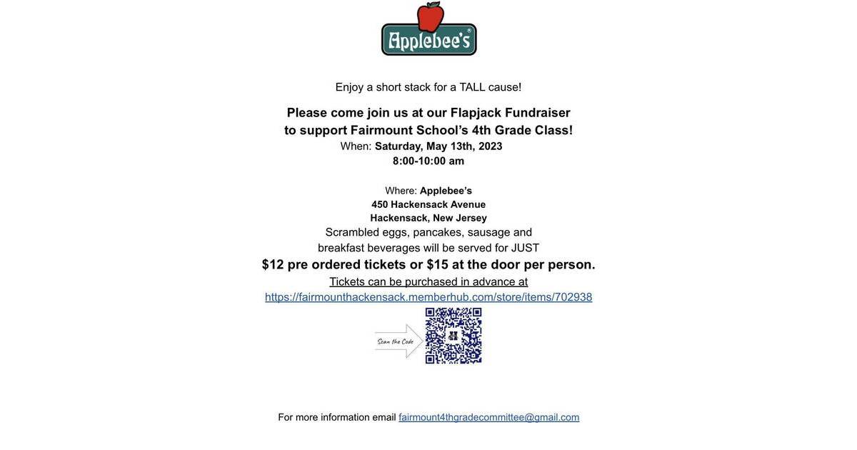 Fairmount School PTA Flapjack Fundraiser | Hackensack, NJ News TAPinto