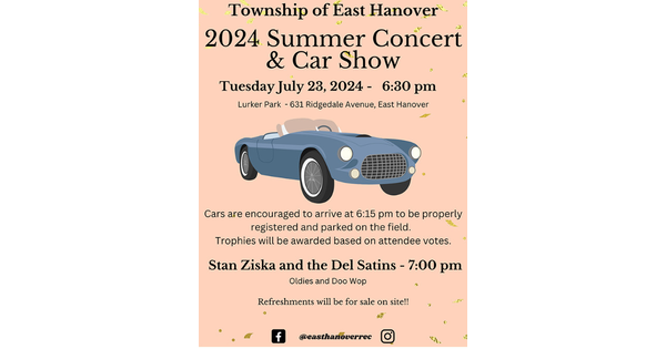 East Hanover is Hosting a Summer Concert and Car Show on July 23rd ...