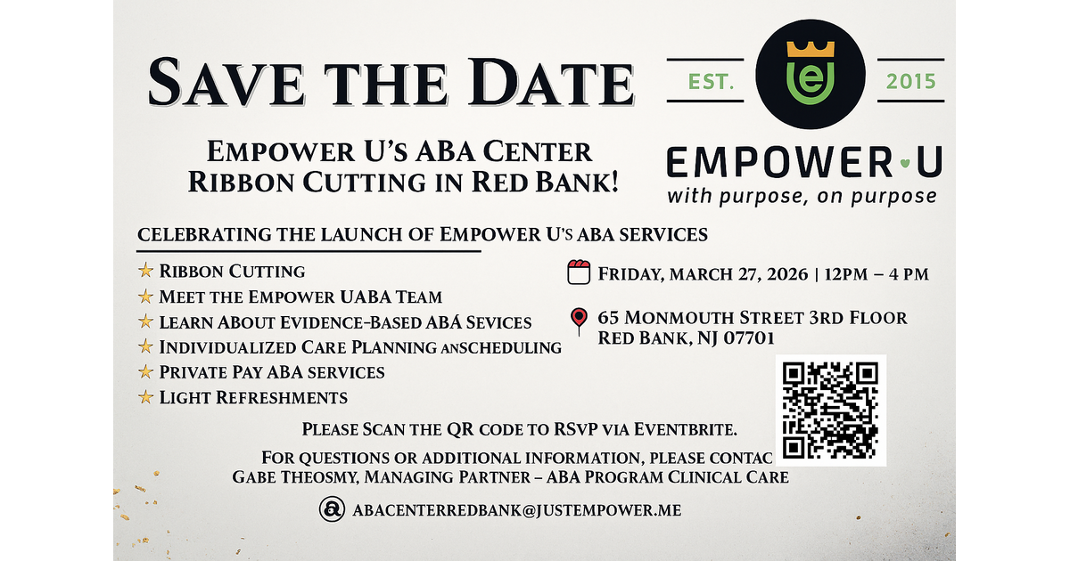 Discover Empower U Applied Behavior Analysis (ABA) Center: Red Bank’s ...