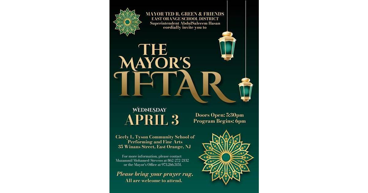 Spring Celebration in East Orange: Mayor Ted R. Green Announces ...