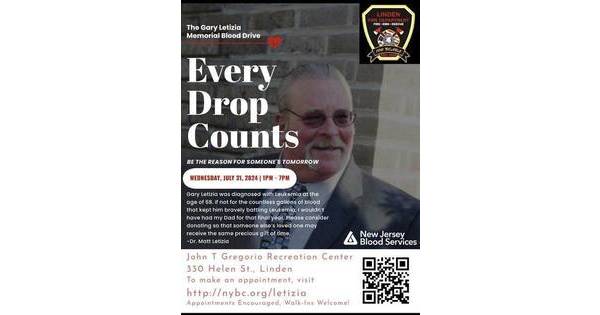 Come Out and Donate Blood in Linden: The Gary Letizia Memorial Blood ...