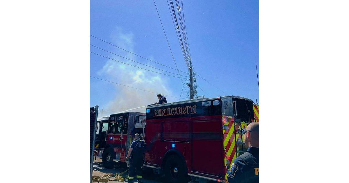 Kenilworth Volunteer Fire Department & Rescue Squad Tackle Dumpster ...