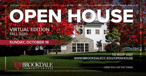 Brookdale Community College Open House, Sunday, October 18, Virtual ...