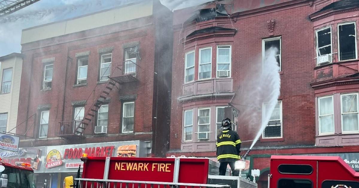 Newark Blaze Displaces 51 as Three Firefighters Treated for Heat ...