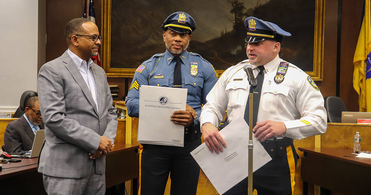 City Council Recognizes, Gives Details of Plainfield Police Heroism in ...
