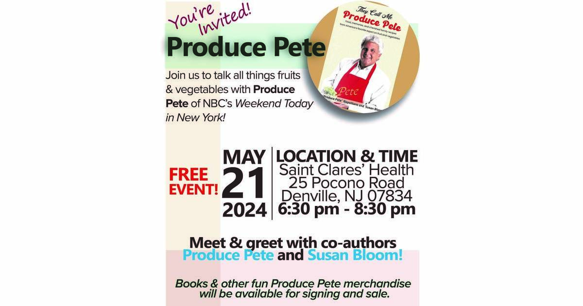 Saint Clare’s Health Invites Residents To Meet and Greet With Produce ...
