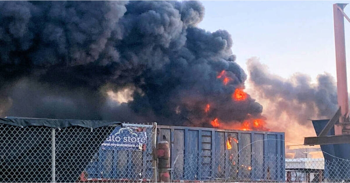 Smoky Fire at EMR Scrapyard on Friday Took Nine Hours to Control ...