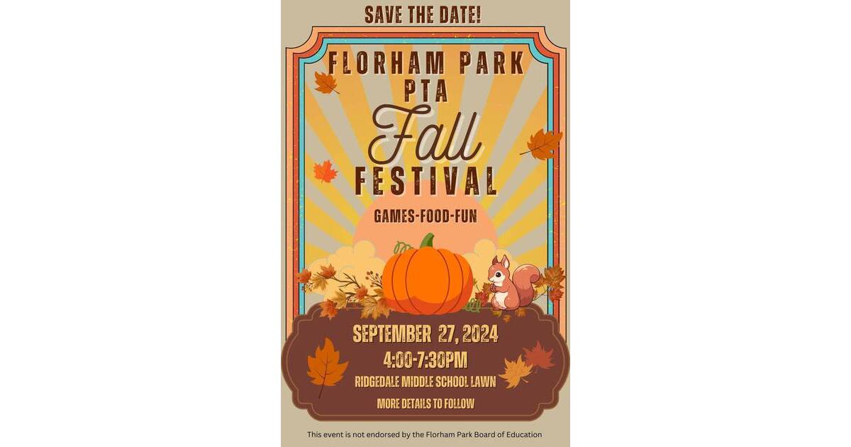 Florham Park PTA Fall Festival to Take Place on September 27th | East ...