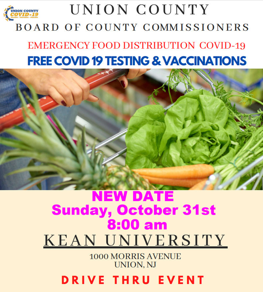 Food Distribution Event Rescheduled Due to Weather | Union, NJ News TAPinto