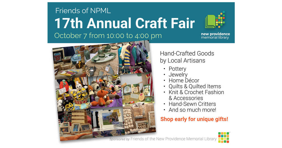 17th Annual Craft Fair at the NP Library ! | New Providence, NJ News ...