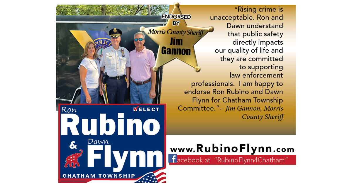Sheriff Gives The Nod To Rubino and Flynn | Chatham, NJ News TAPinto ...