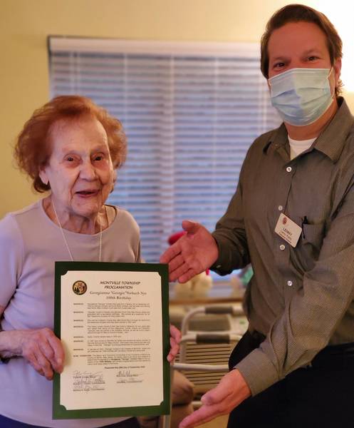 Montville's Nye Turns 100; Honored by Township Committee | Montville ...