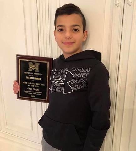 Gorga Receives Sam Cali Most Valuable Wrestler Award | Montville, NJ ...
