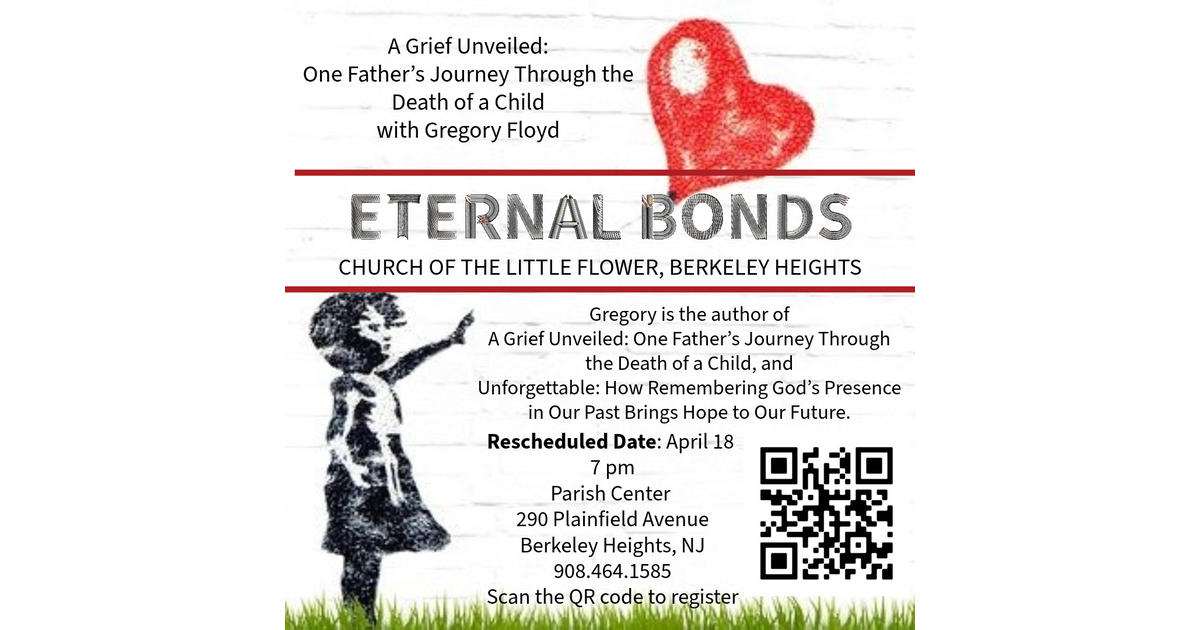 NEW DATE: A Grief Unveiled: A Father's Journey through the Death of a ...