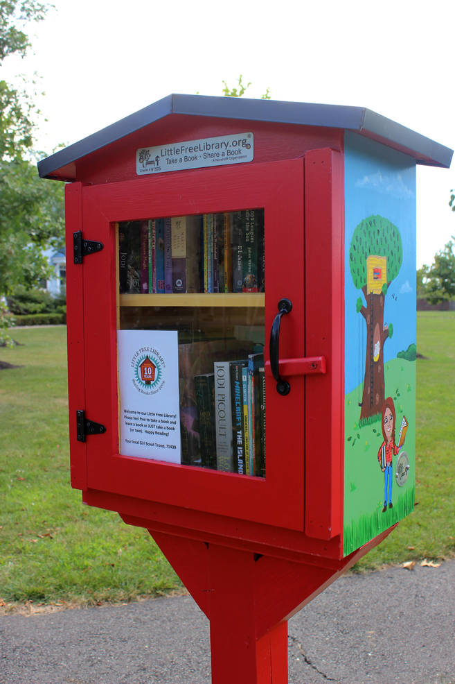 Girl Scouts' 'Little Free Library' Encourages Reading at All Ages | TAPinto