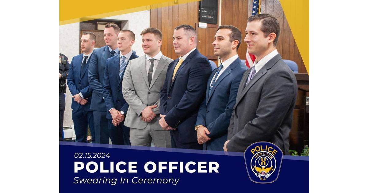 Hamilton Police Division Welcomes Seven | Hamilton/Robbinsville, NJ ...