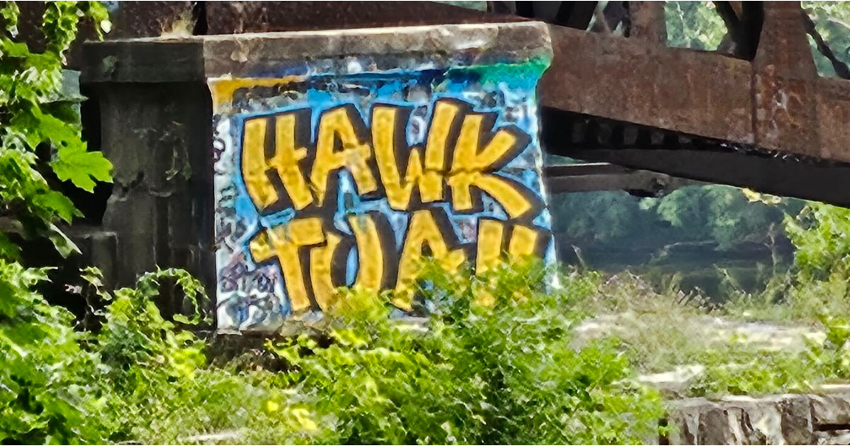 Viral 'Hawk Tuah' Joke Sparks Controversy as Graffiti Appears Along ...