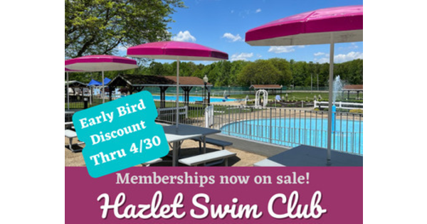Early Bird Discounted Hazlet Swim Club Memberships Now on Sale ...