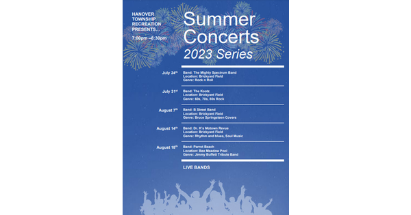 Hanover Township Presents: The Mighty Spectrum Band at its Summer ...
