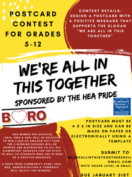 BORO PRIDE: Hillsborough Teachers Sponsor Postcards for Kids Contest ...