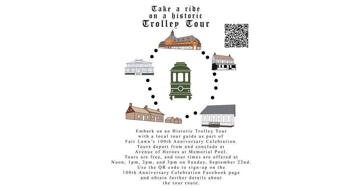 Sign Up Now! Take Historical Trolley Ride on Fair Lawn Day | Fair Lawn ...