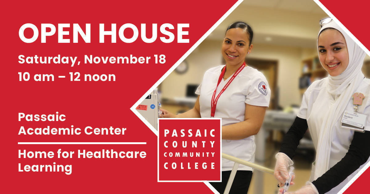 Passaic County Community College Holds Healthcare Open House November ...