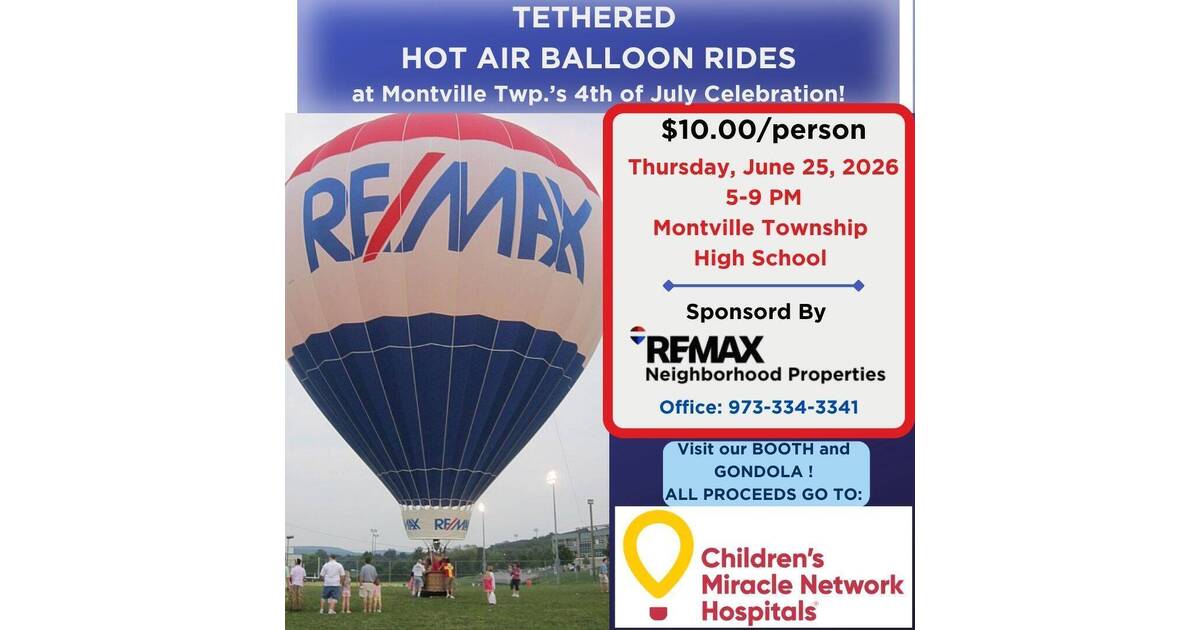 REMAX Neighborhood Properties Hot Air Balloon at Montville Twp.'s 4th ...
